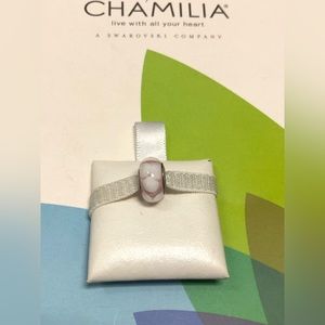 Chamilia | Jewelry | Nwot Chamilia Bead White Petals Pink With White ...